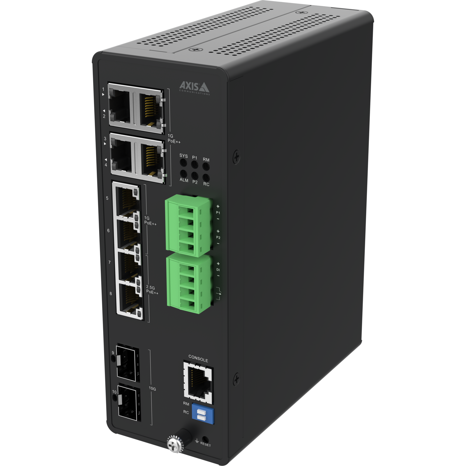 AXIS D8208-R Industrial PoE++ Switch | Axis Communications