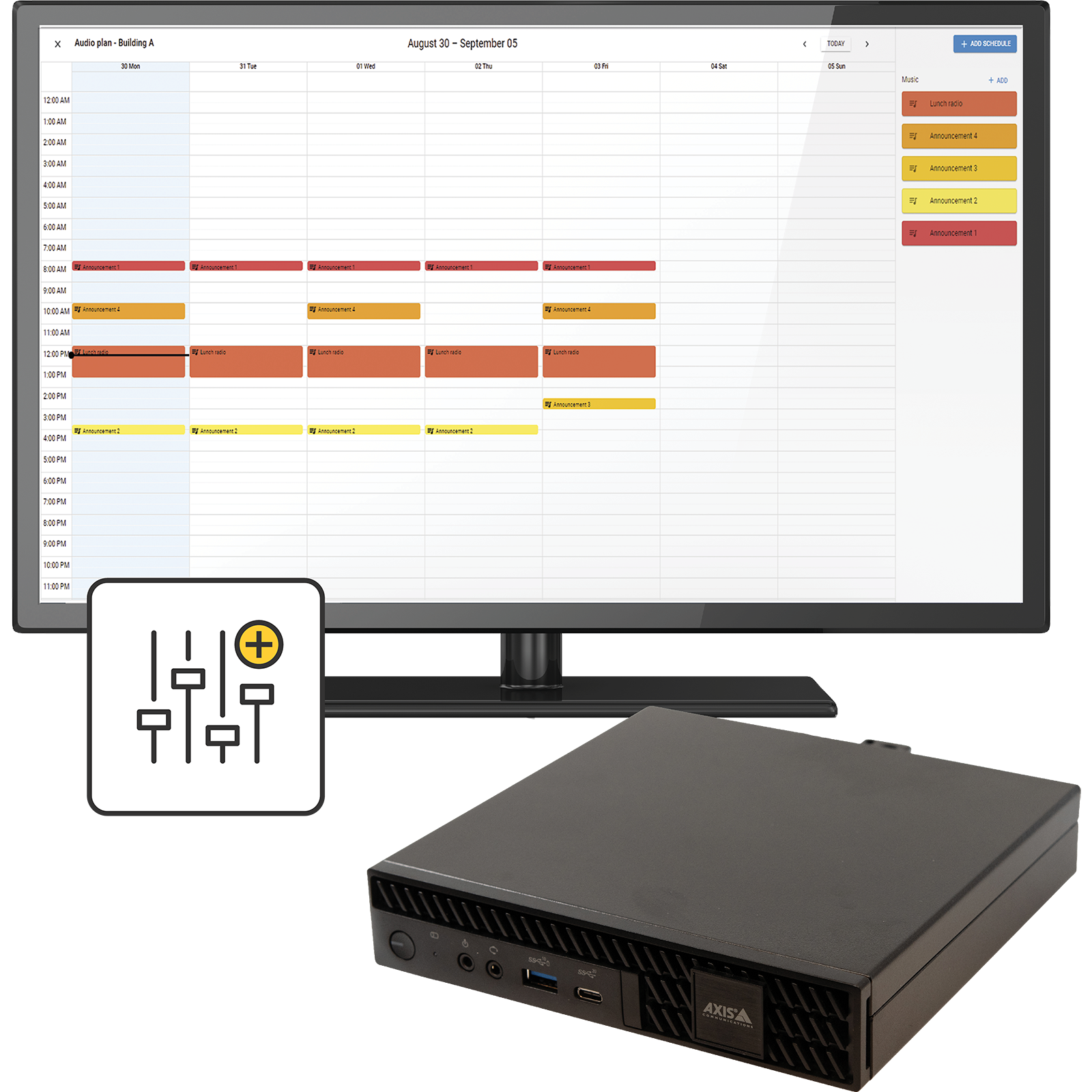 AXIS Audio Manager Pro C7050 Mk III | Axis Communications