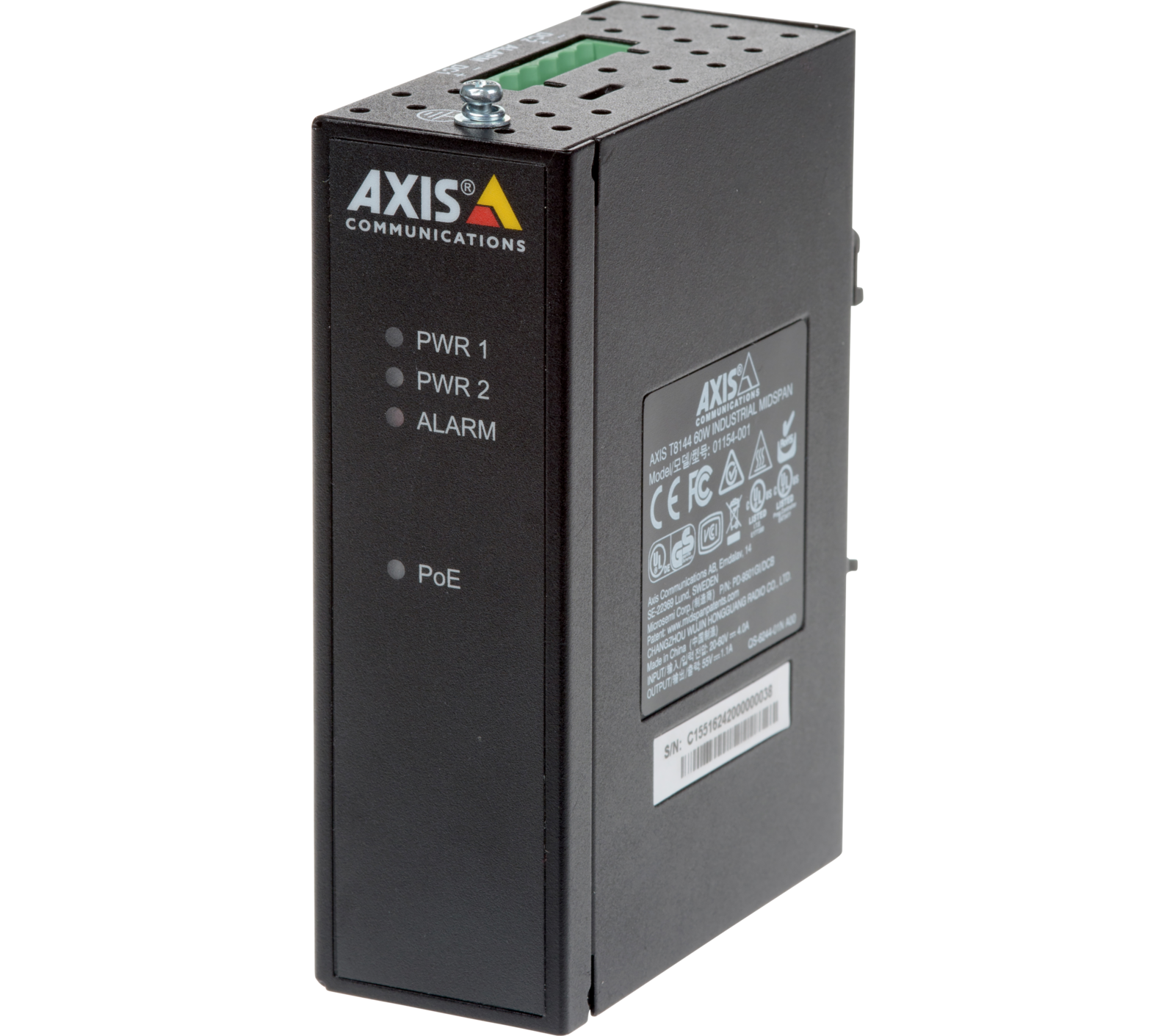 AXIS T8144 60 W Industrial Midspan | Axis Communications