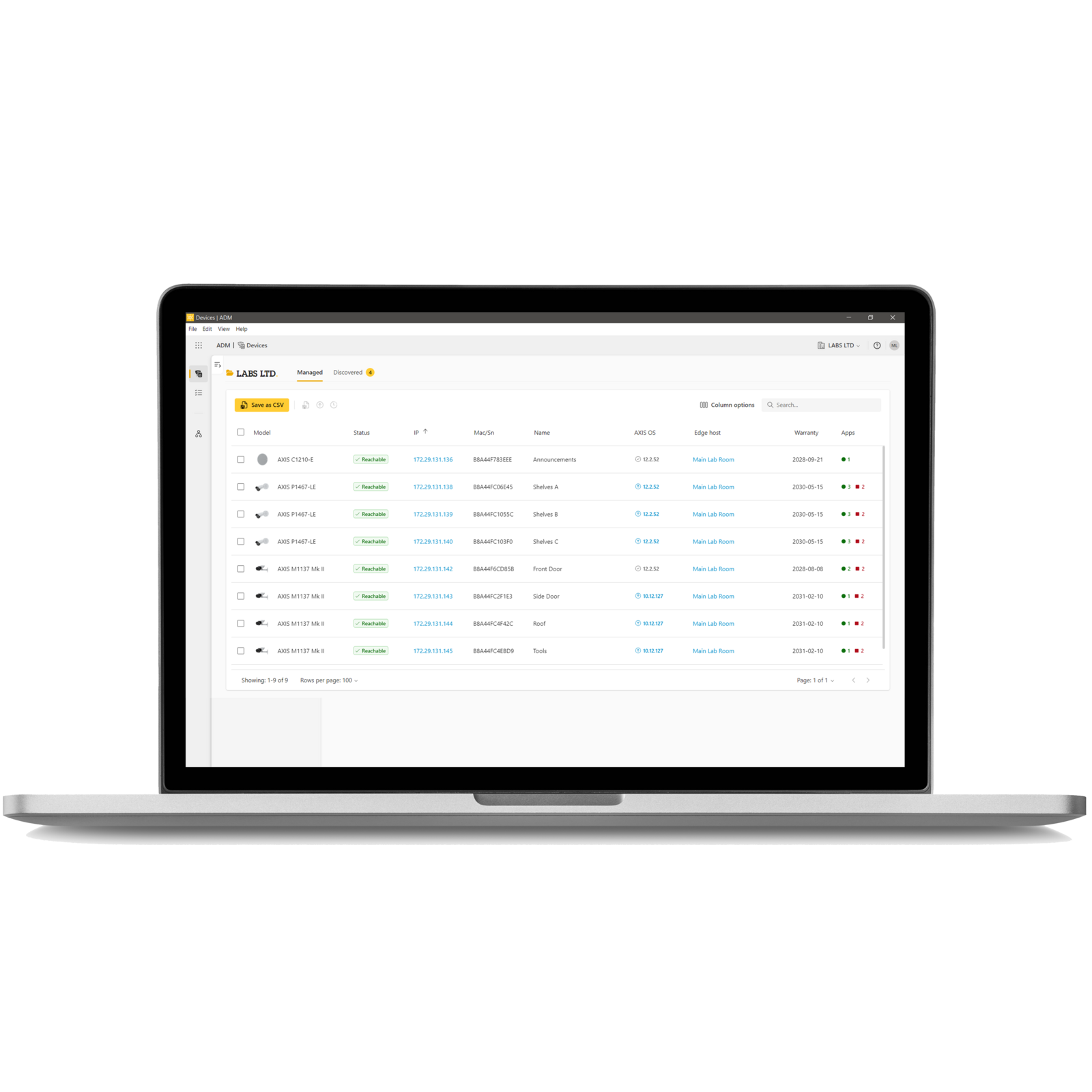 AXIS Device Manager Edge | Axis Communications