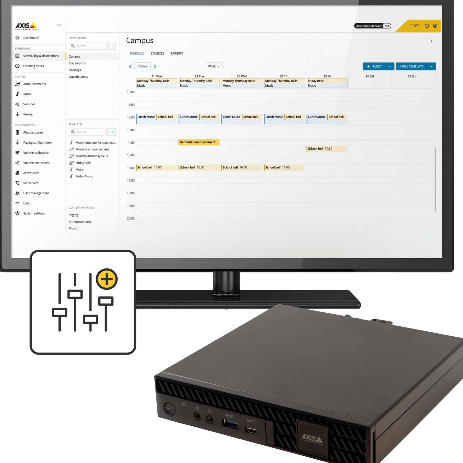 AXIS Audio Manager Pro C7050 Mk III | Axis Communications