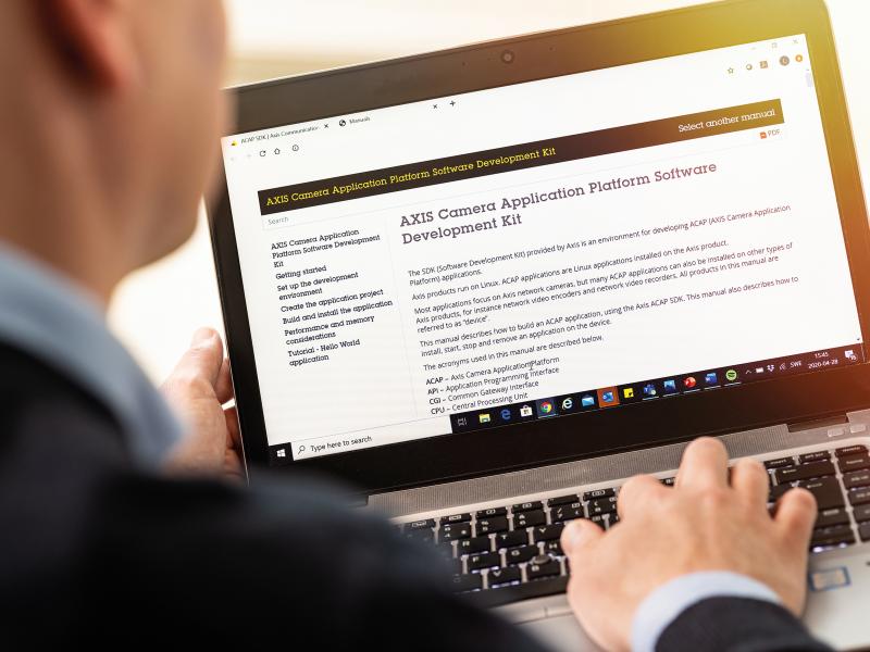 AXIS Camera Application Platform (ACAP) | Axis Communications