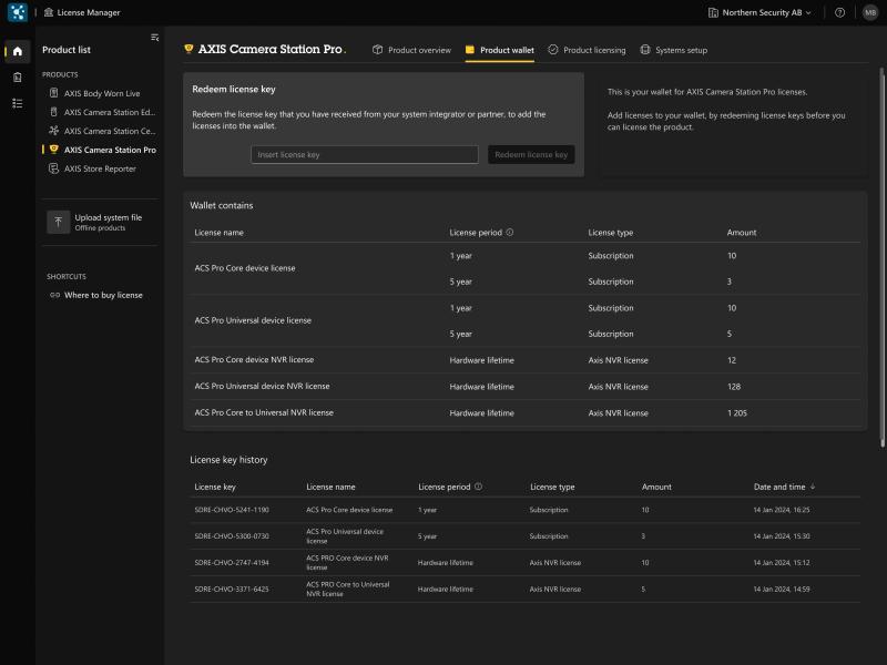 AXIS License Manager | Axis Communications